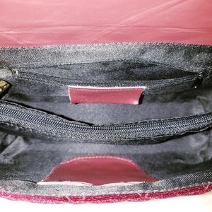 Fashion Drug | Bags | Fashion Drug Bordeaux Velvet Bag Nwt | Poshmark